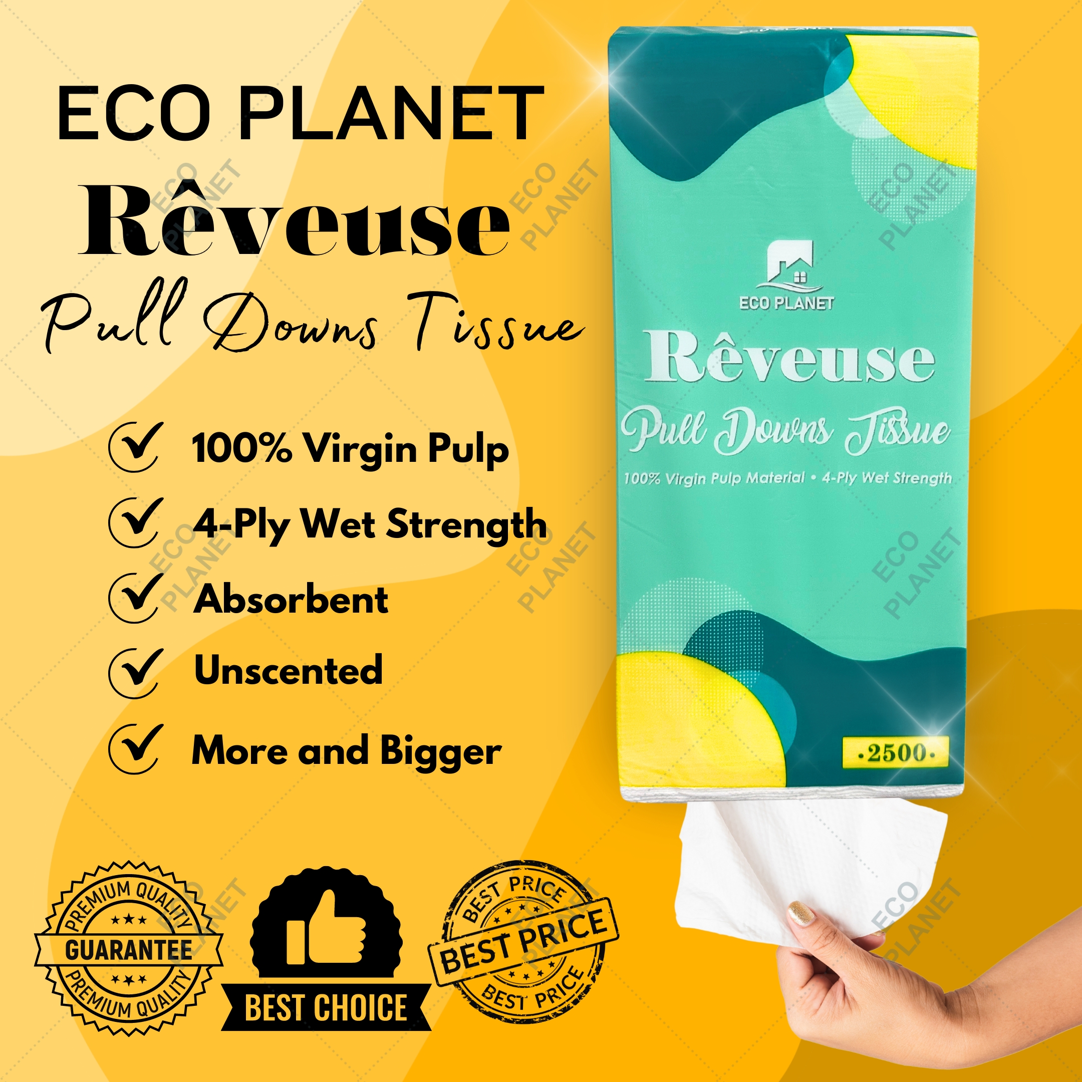 Facial Tissue Hanging Wall Tissue Paper towel paper tissue Green Tea ...