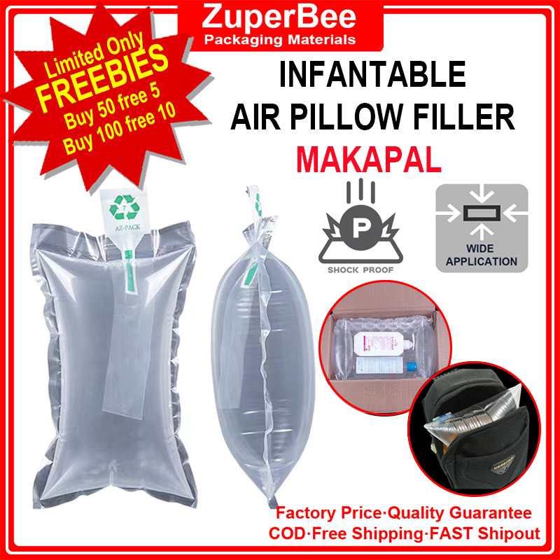 Air Filler Pillow Inflatable Buffer Bag Bubble for storage maintenance ...