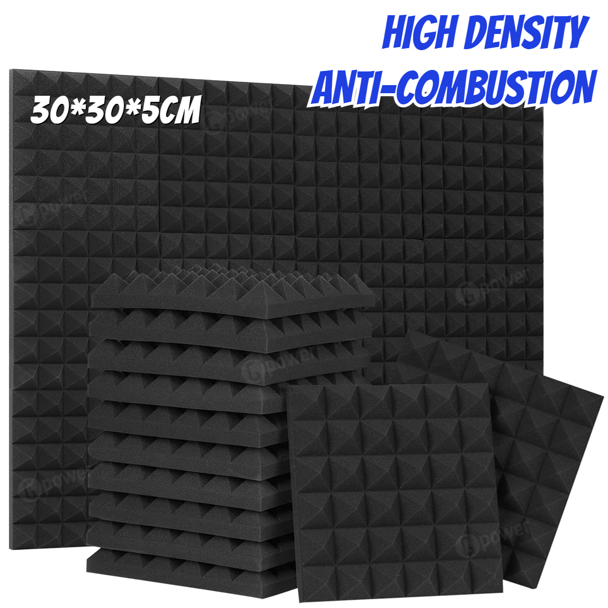 GPower 30*30*5cm Sound Proof Foam Durable Acoustic Foam Sponge Studio ...