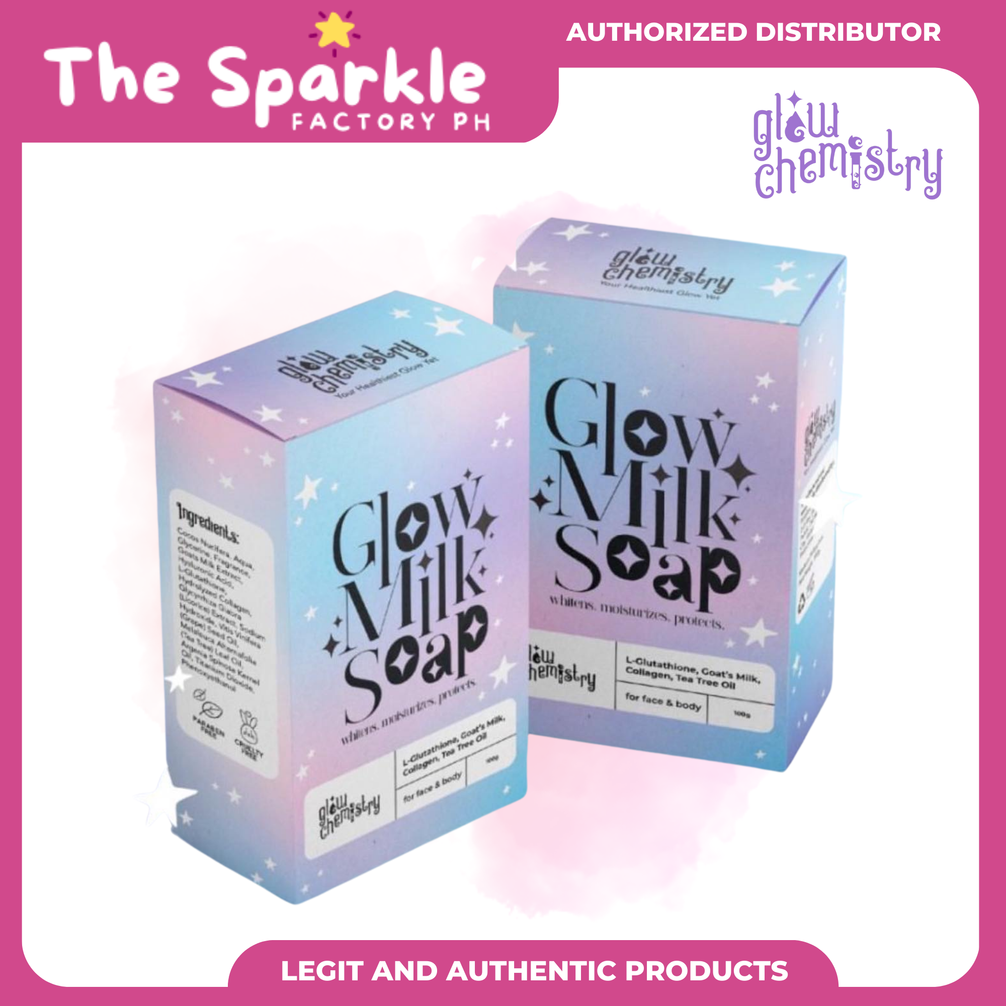 Authentic Glow Chemistry - Glow Milk Soap Bar 100 grams | Lazada PH