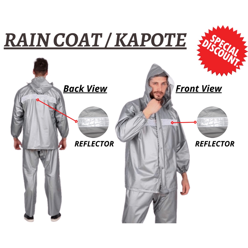 ALLinALL.mart Titanium Raincoat Rubberized Makapal Kapote Popular ...