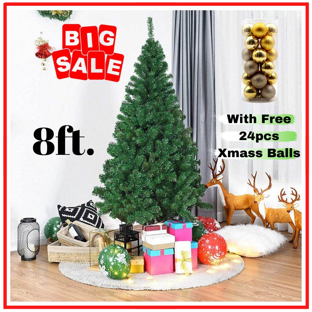 Home Centre Artificial (8ft) Christmas Tree Xmas Pine Tree For Indoor Outdoor Holiday Decoration ...