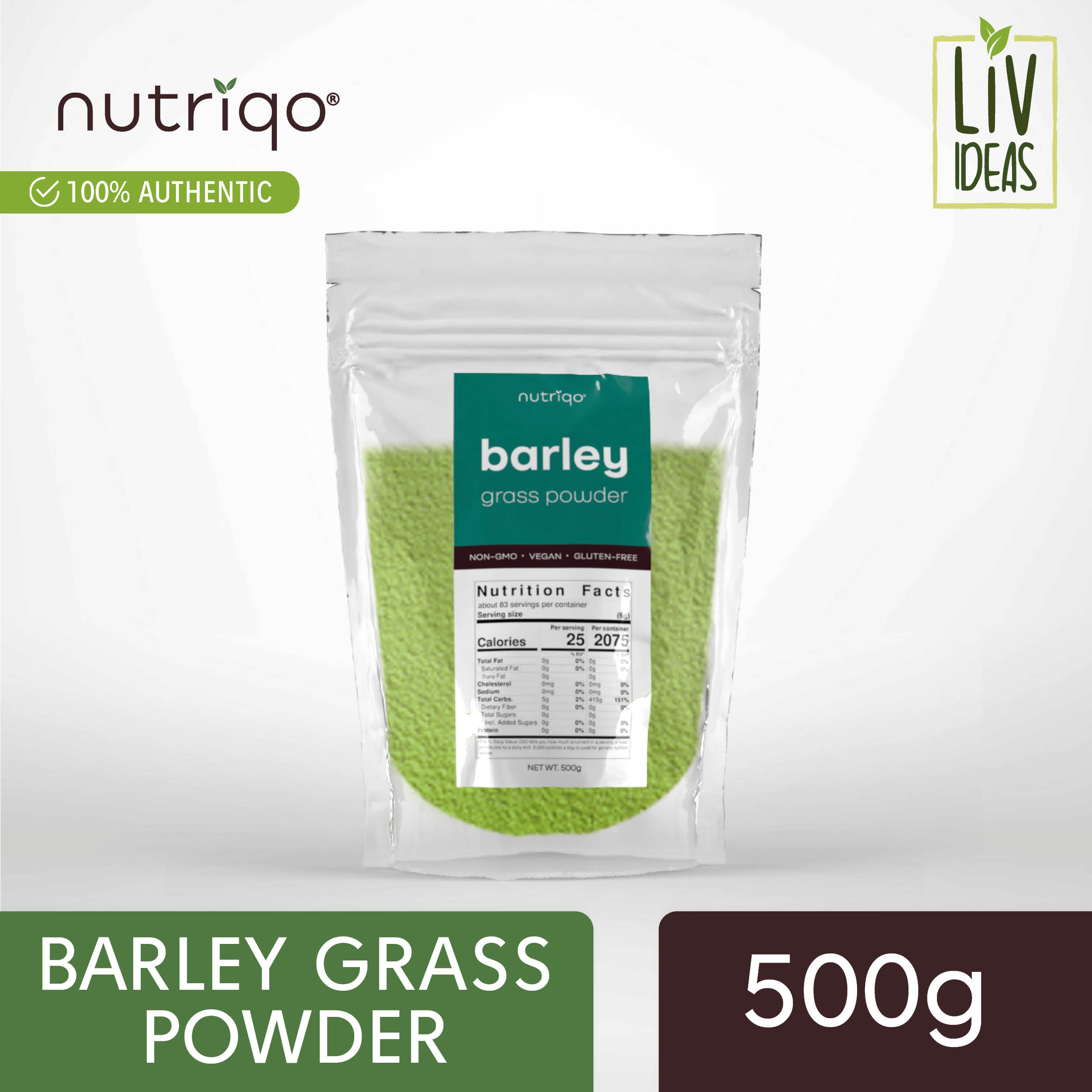 Nutriqo Barley Grass Powder 500g | Lazada PH