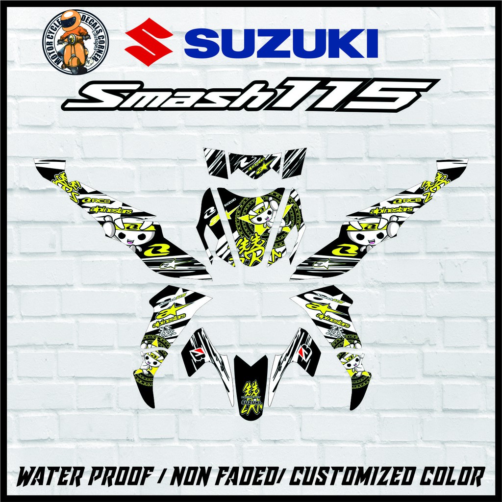 Explosive models Suzuki Smash 115 Body Decals Sticker - Racing Boy ...