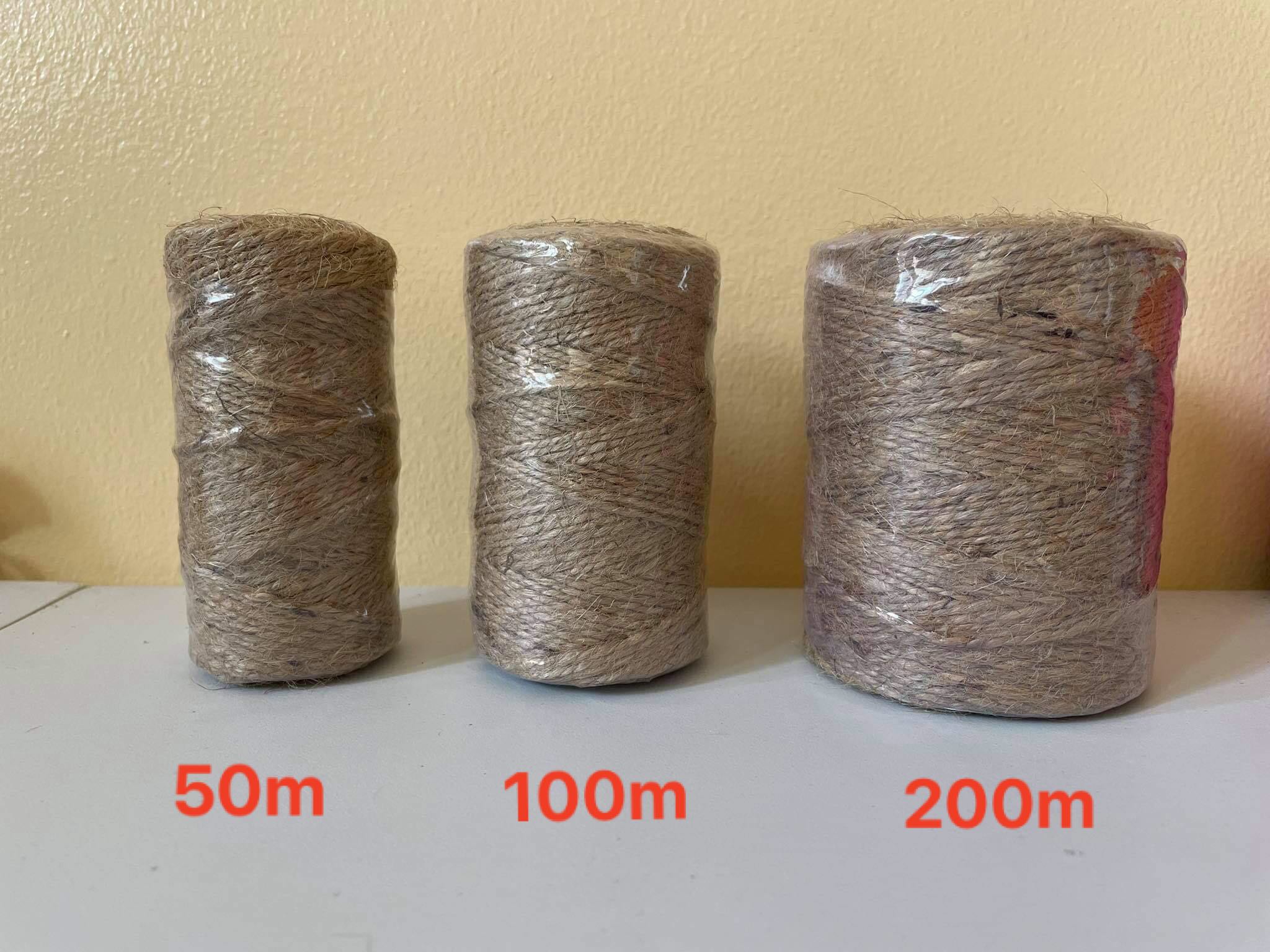 Natural Jute String 2mm Twine Burlap Rope for DIY Crafts 26, 50, 100 ...