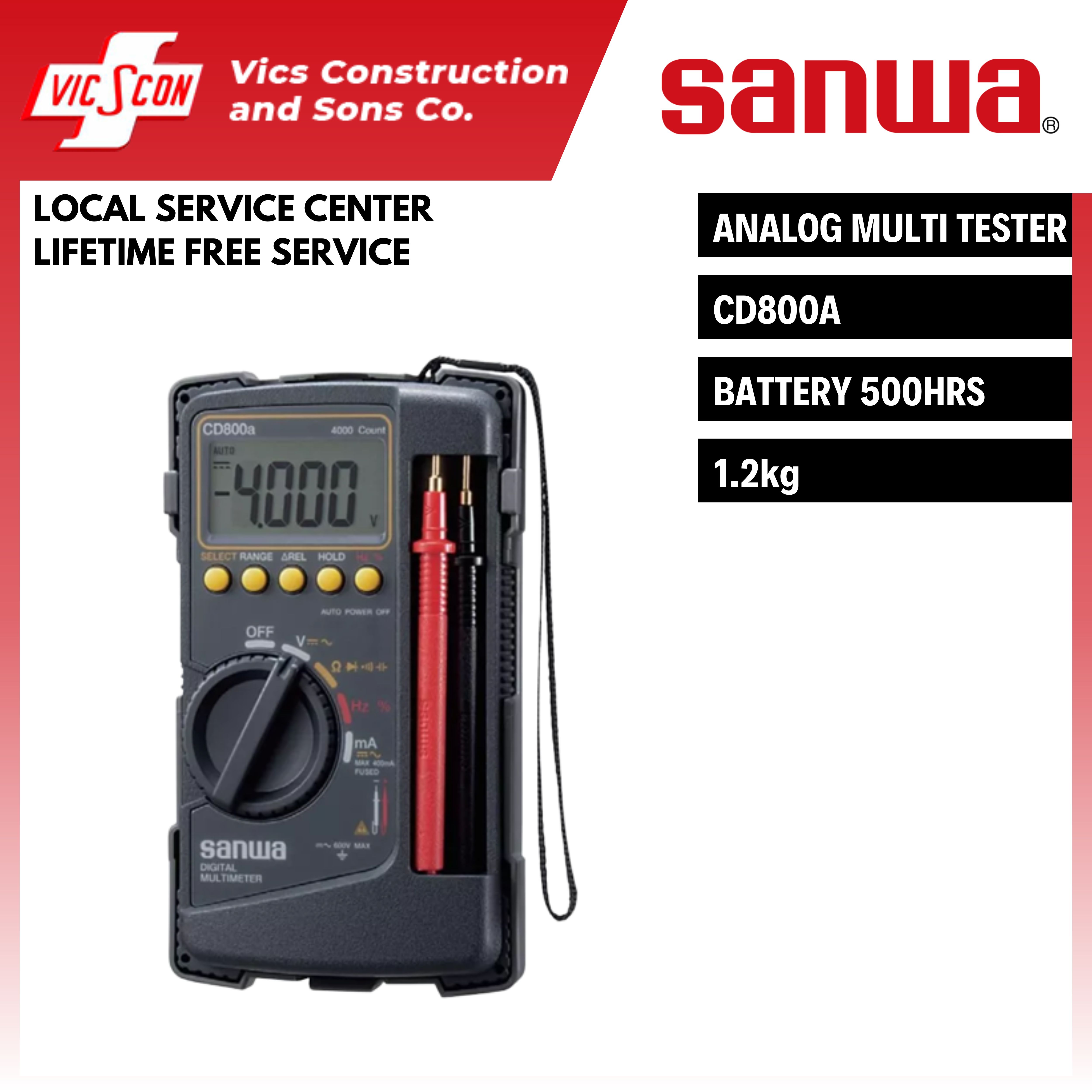 Sanwa CD800A Digital Multi-Tester | Lazada PH