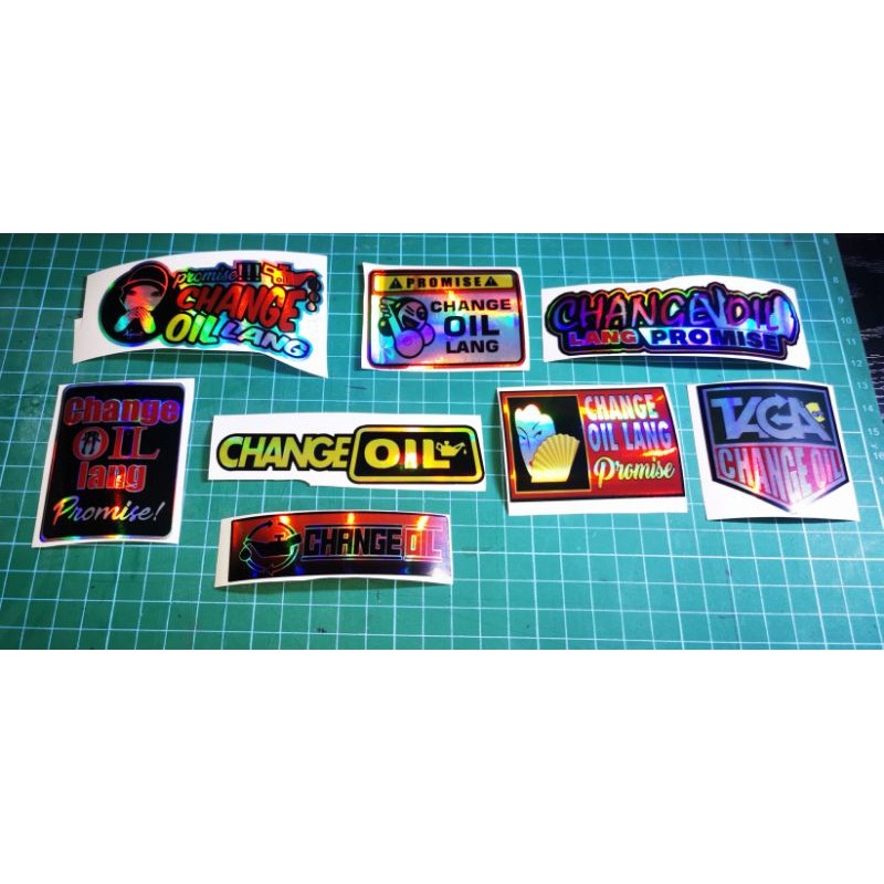 change oil hologram sticker set | Lazada PH