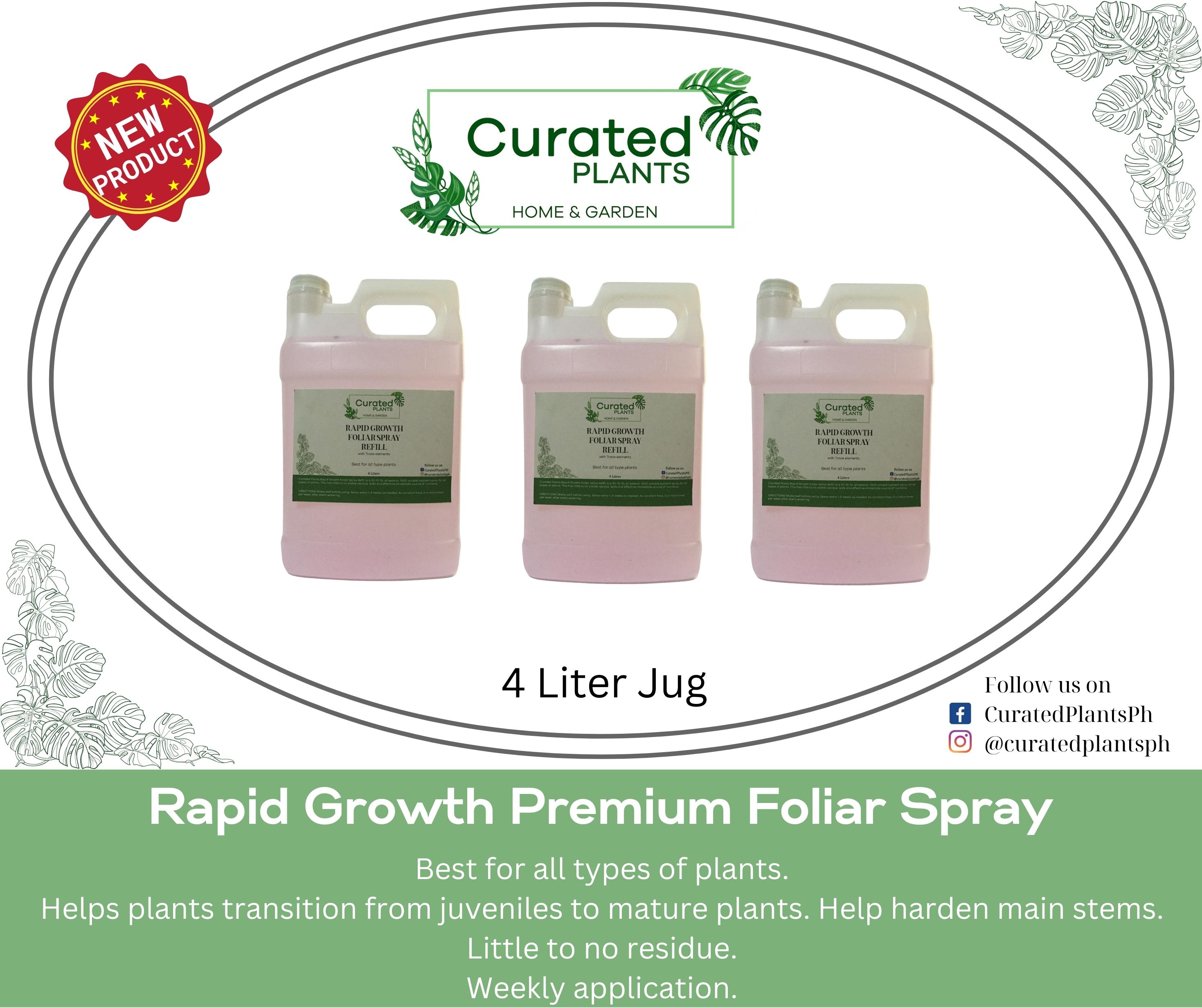 BOOST! Rapid Growth Foliar Spray by Curated Plants. Best for all types ...