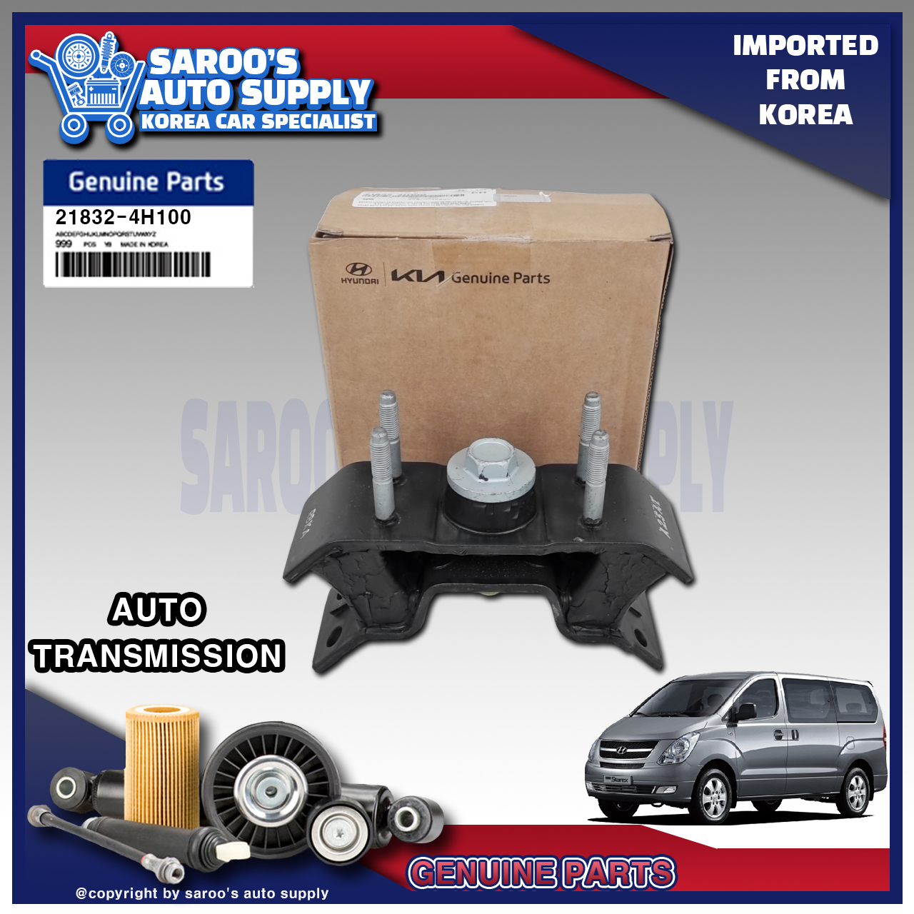 [A2][Genuine] Transmission Support / Mounting For Hyundai Grand Starex ...