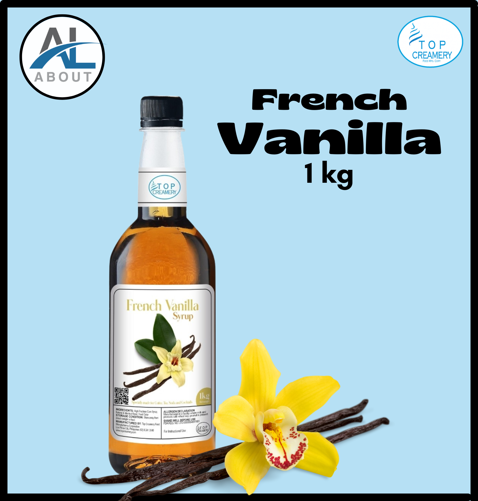 FRENCH VANILLA SYRUP TOP CREAMERY | Lazada PH
