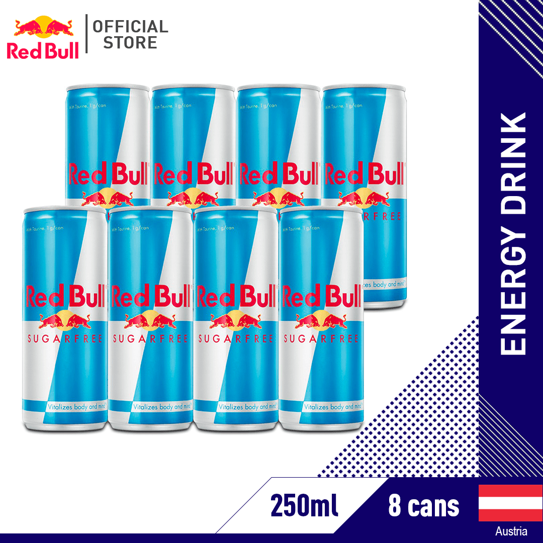 Red Bull Energy Drink, Sugar Free, 250ml (Pack of 8) | Lazada PH