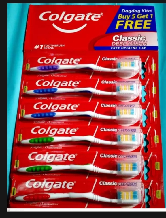 Colgate Toothbrush CLASSIC DEEP CLEAN SET OF 6PCS PER CARD]buy with ...