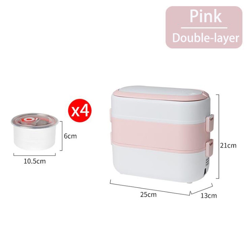 Electric Lunchbox Heater Bento Electric cooker Portable Stainless Steel ...