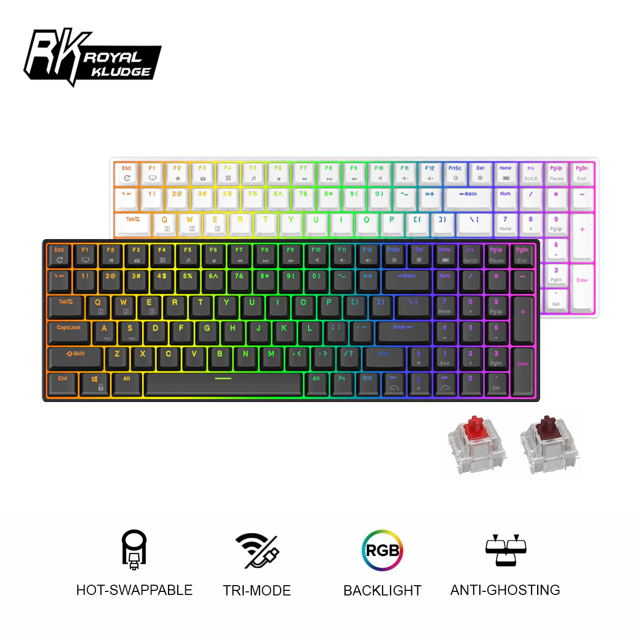RK100 Keyboard with RGB 96% - town-green.com