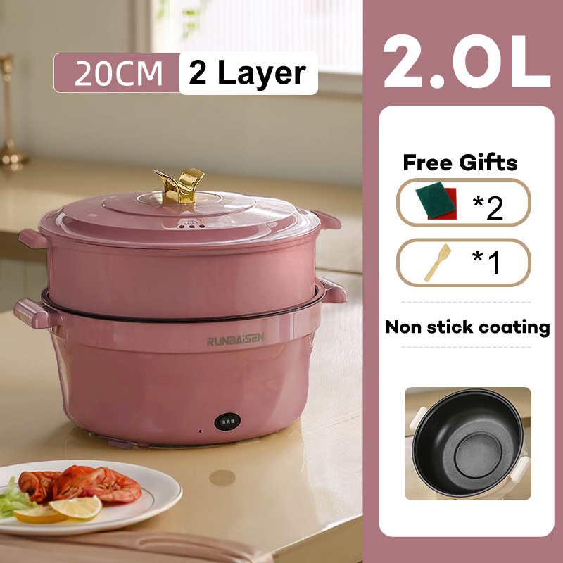 [COD] Electric Cooker 5L Electric Pot Mini Multi Electric Pot 1000W Hot ...