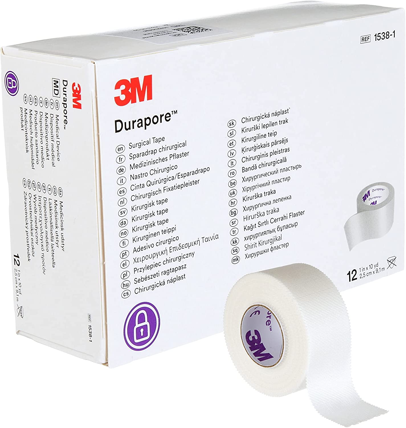 Micropore Tape 3m 3M Durapore Medical Tape - 1/2 Inch X 10 Yards Silk ...