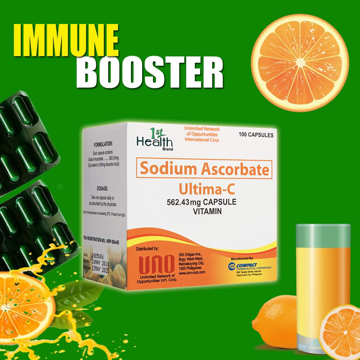 ULTIMA C 20 CAPSULE VITAMINS NA PAMPATABA | ULTIMA C 20 SODIUM ...