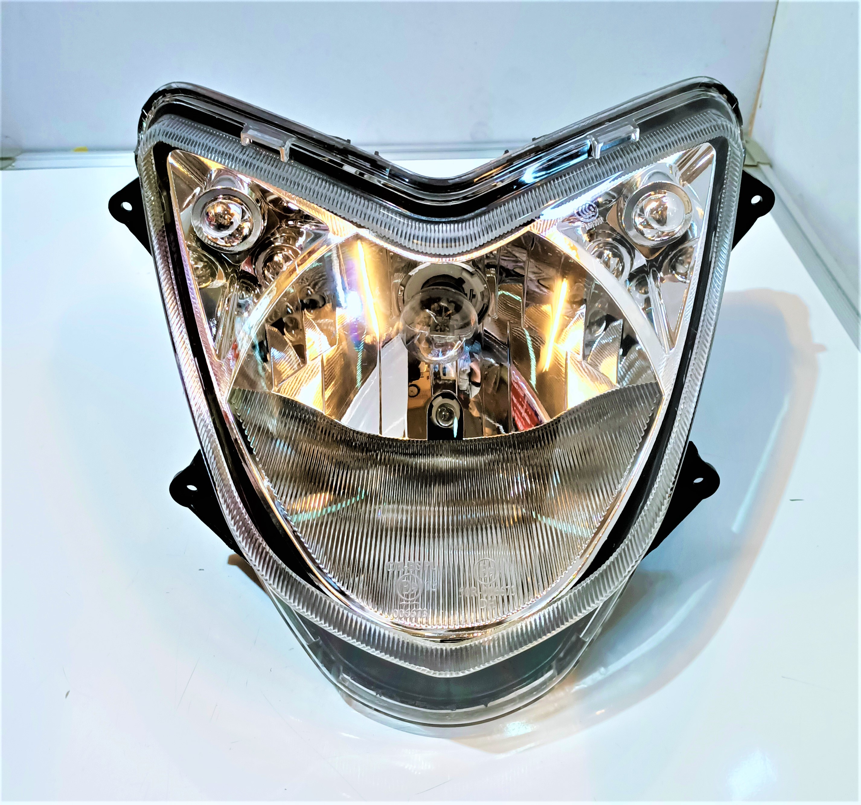 ebike headlight assembly, headlight casing with 12volts bulb high and ...