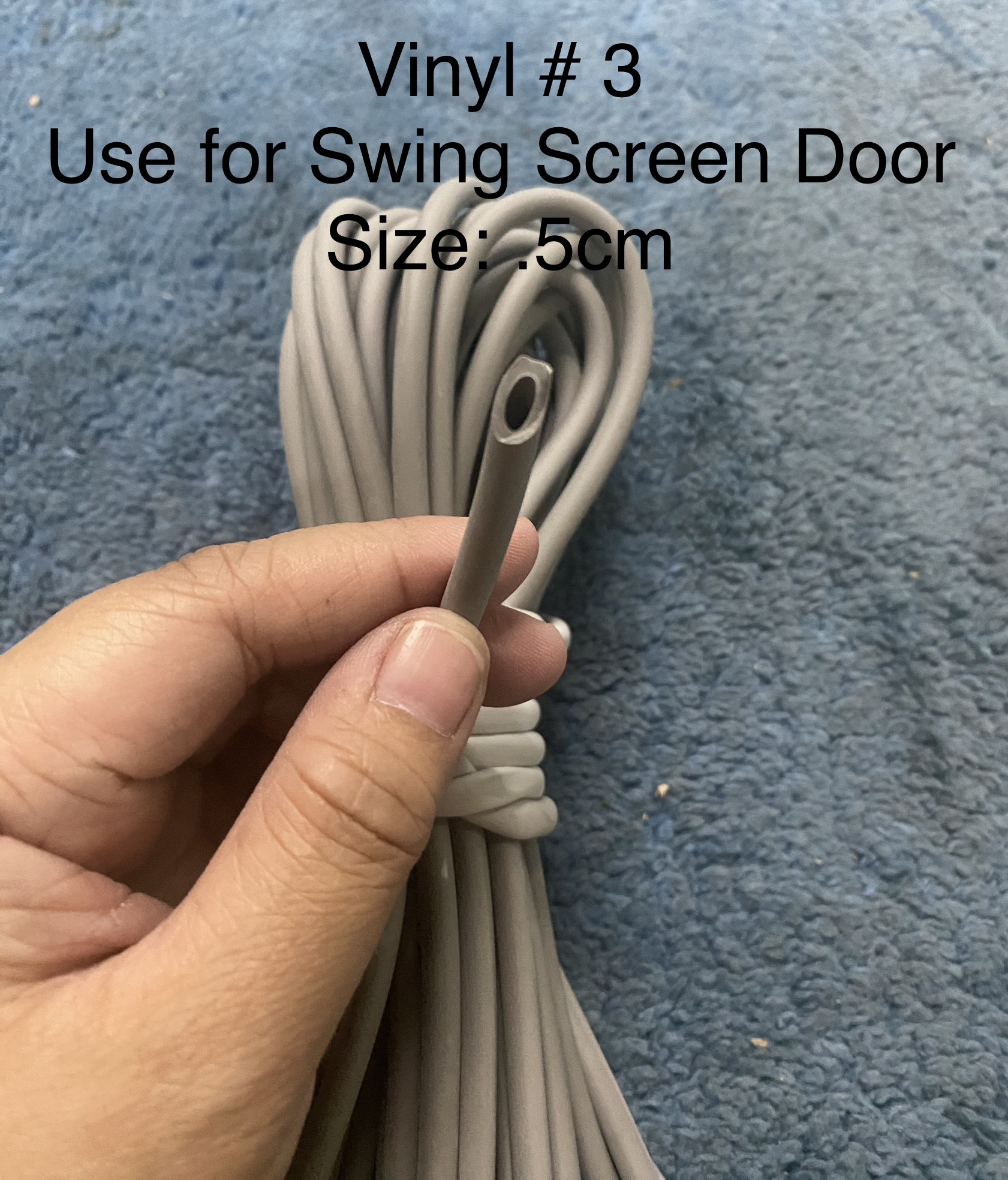 Vinyl Rubber #1 #2 #3 #4 (1/2 kilo) for screen frame YS221 swing screen ...