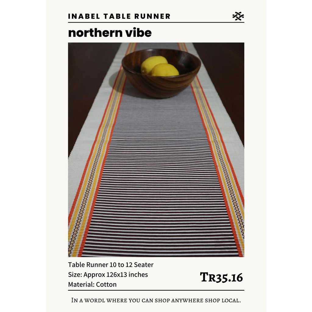 Inabel Table Runner 10 to 12 Seater (L126xW13inches) - Pride of Ilocos ...