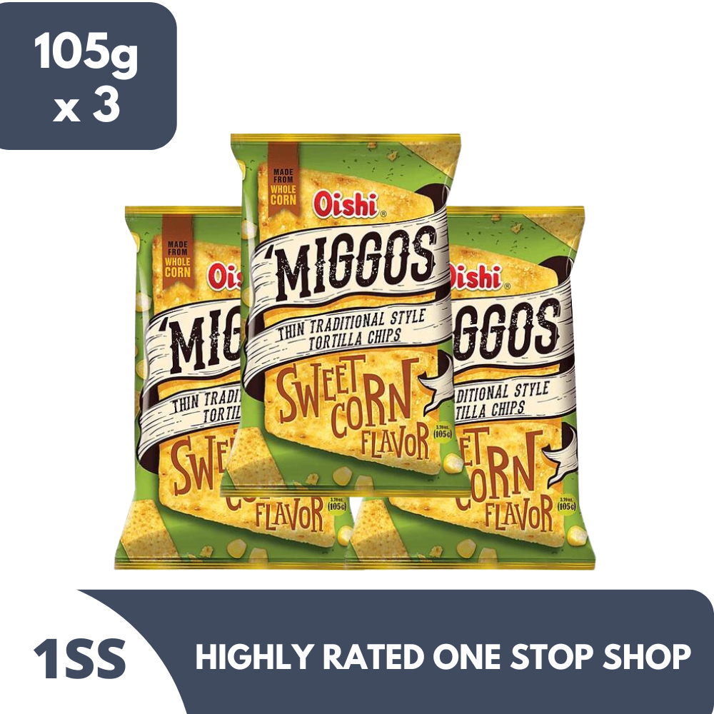 Oishi Miggos Sweet Corn Flavor 105g x 3 | Lazada PH