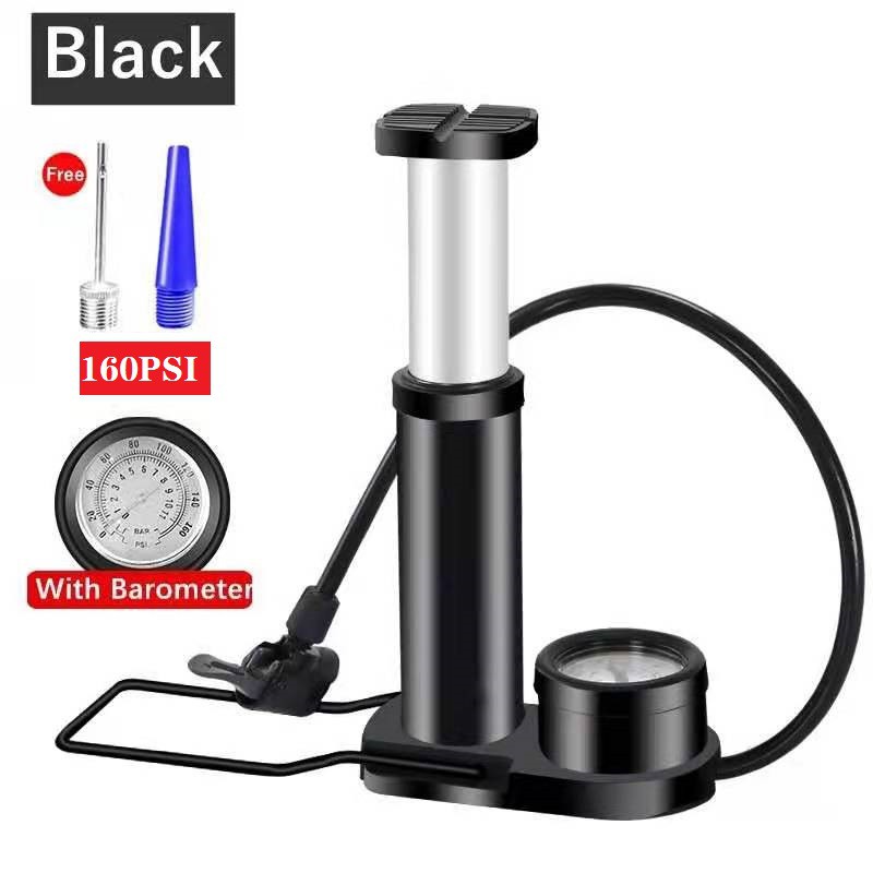 Bike Air Pump with Gauge 160PSI Pump for Bike/Motorcycle/MTB/Car Mini ...