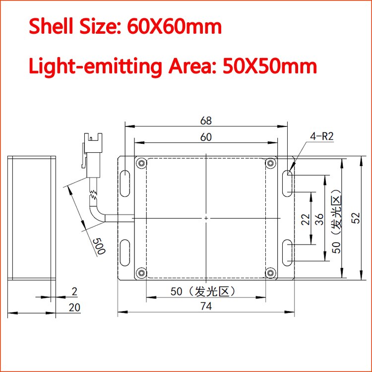 24V Machine Vision Inspection LED Backlight Detection And Recognition ...