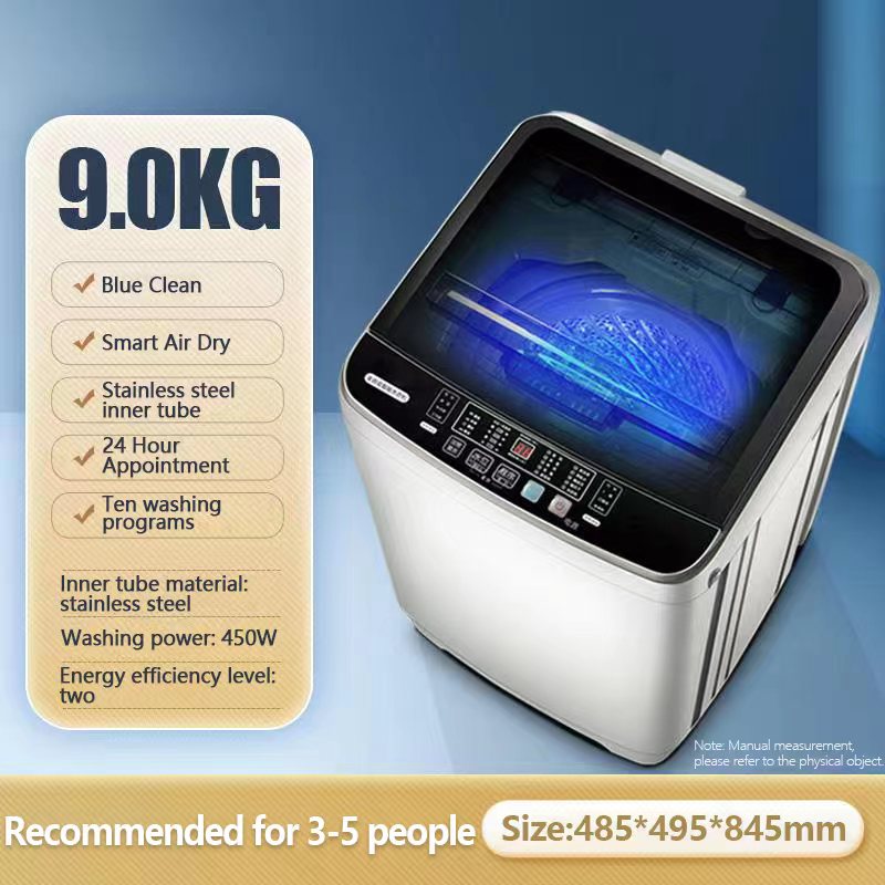 SHANBEN 9kg fully automatic washing machine with dryer capacity LED ...