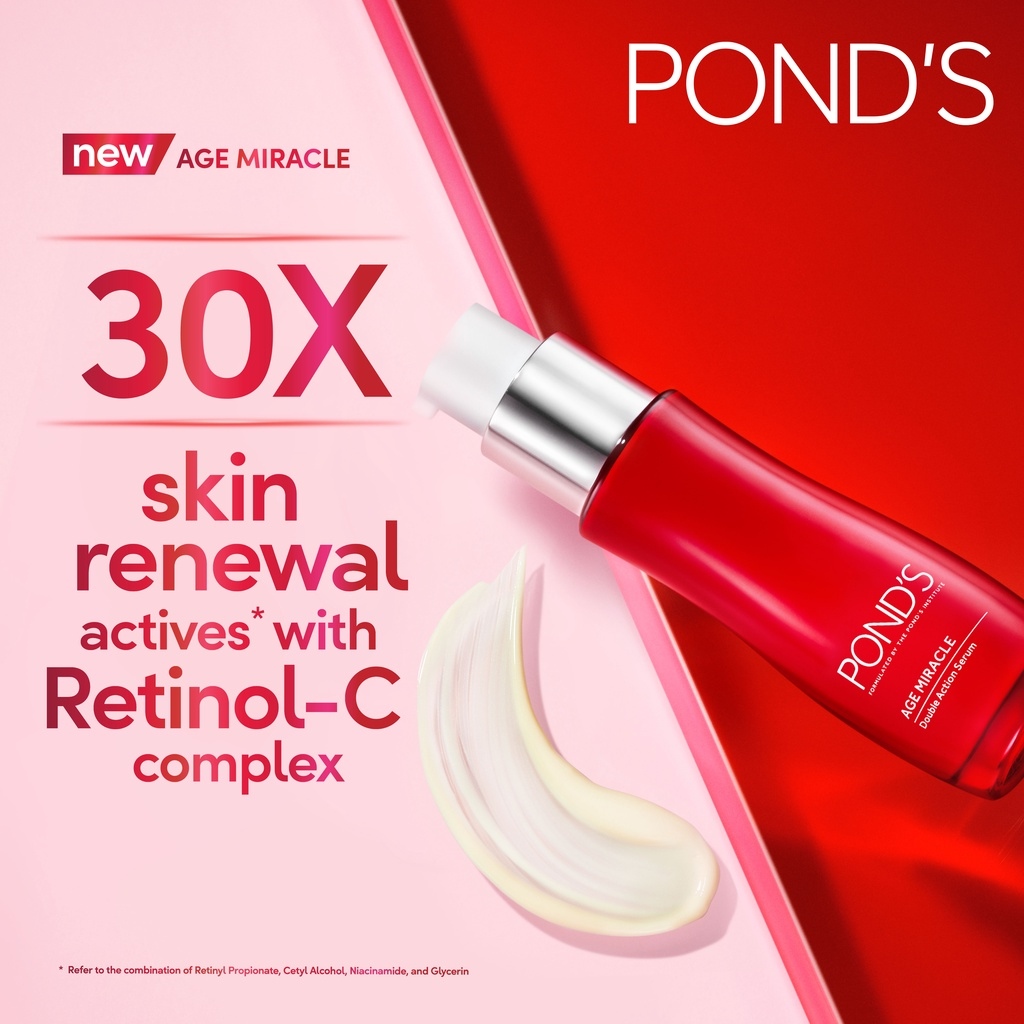 POND'S Age Miracle Anti Aging Serum with Niacinamide and Prebiotic ...