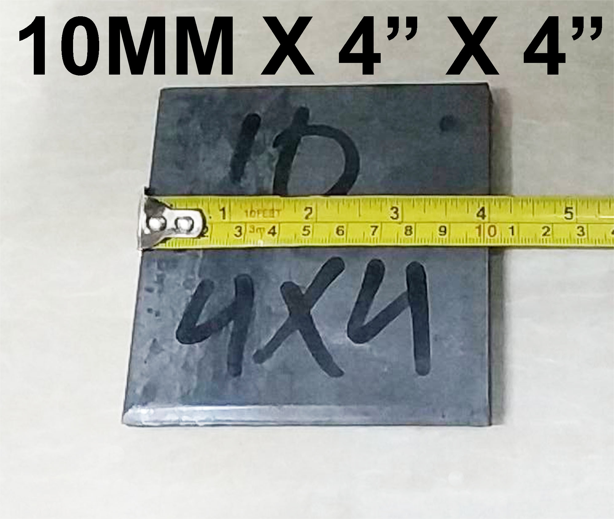 MS BASE PLATE 10MM X 4" X 4" SQUARE BLACK IRON | Lazada PH