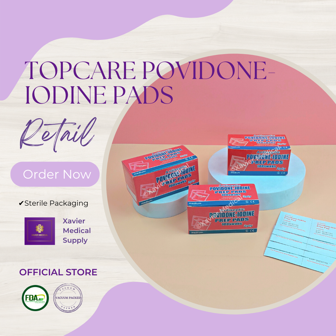 TOPCARE Povidone-Iodine Prep Pad Retail (Sold per Box) | Lazada PH