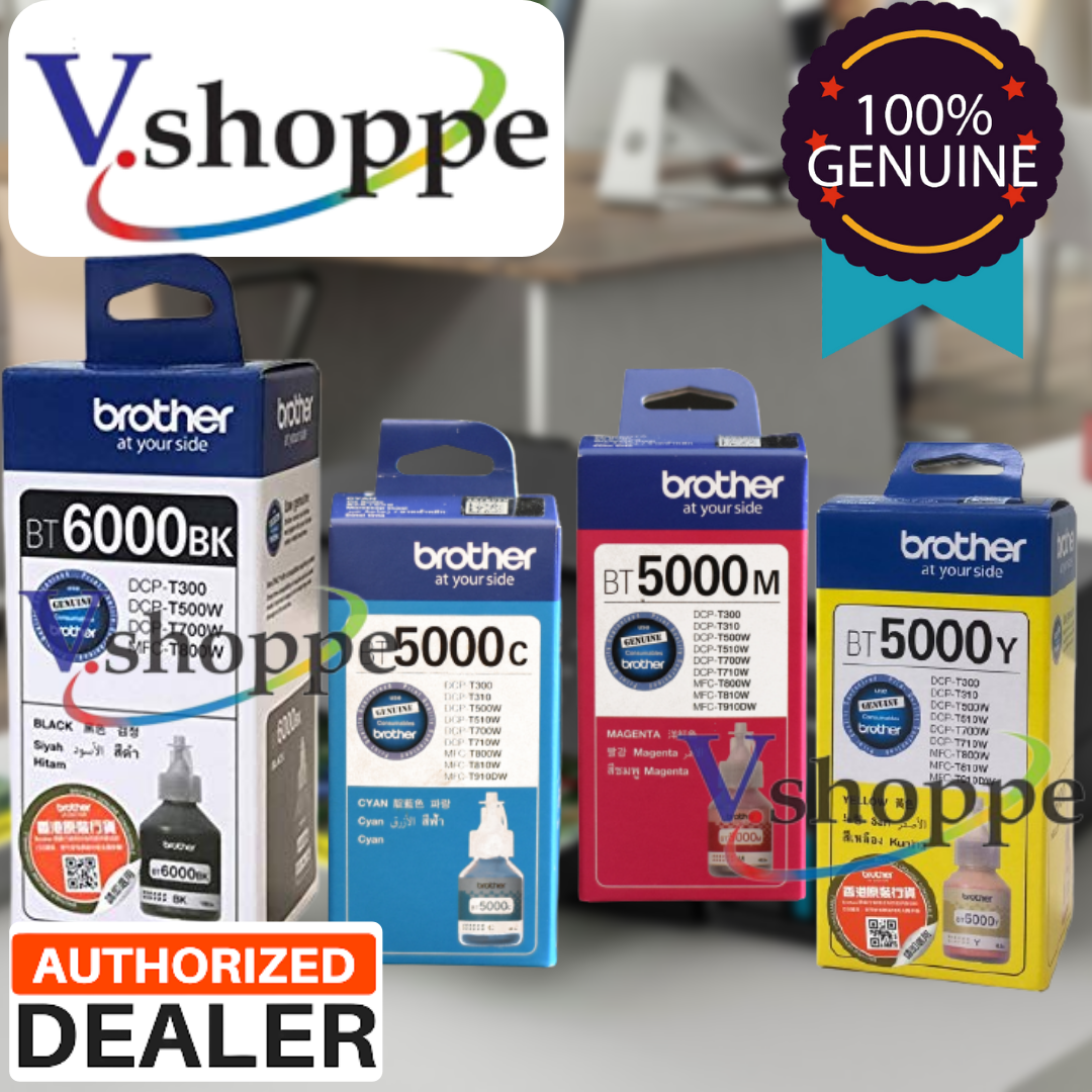Brother Ink BT6000BK BT6000 BT5000 Black and Color set B C M Y ...