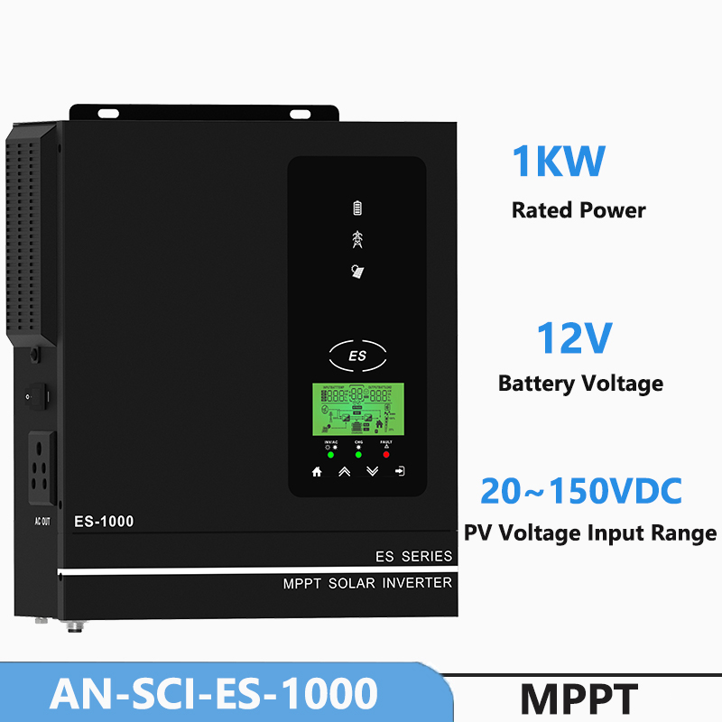 1KW/1.5KW Hybrid Solar Inverter 12V/24V Solar Inverter MPPT Hybrid off ...