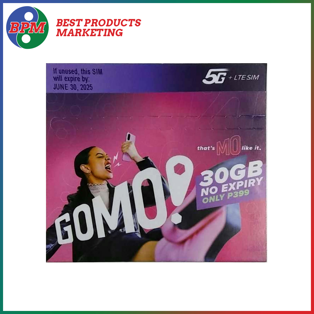 BPM GOMO SIMPACK with 30GB / Unli Data Load | Lazada PH