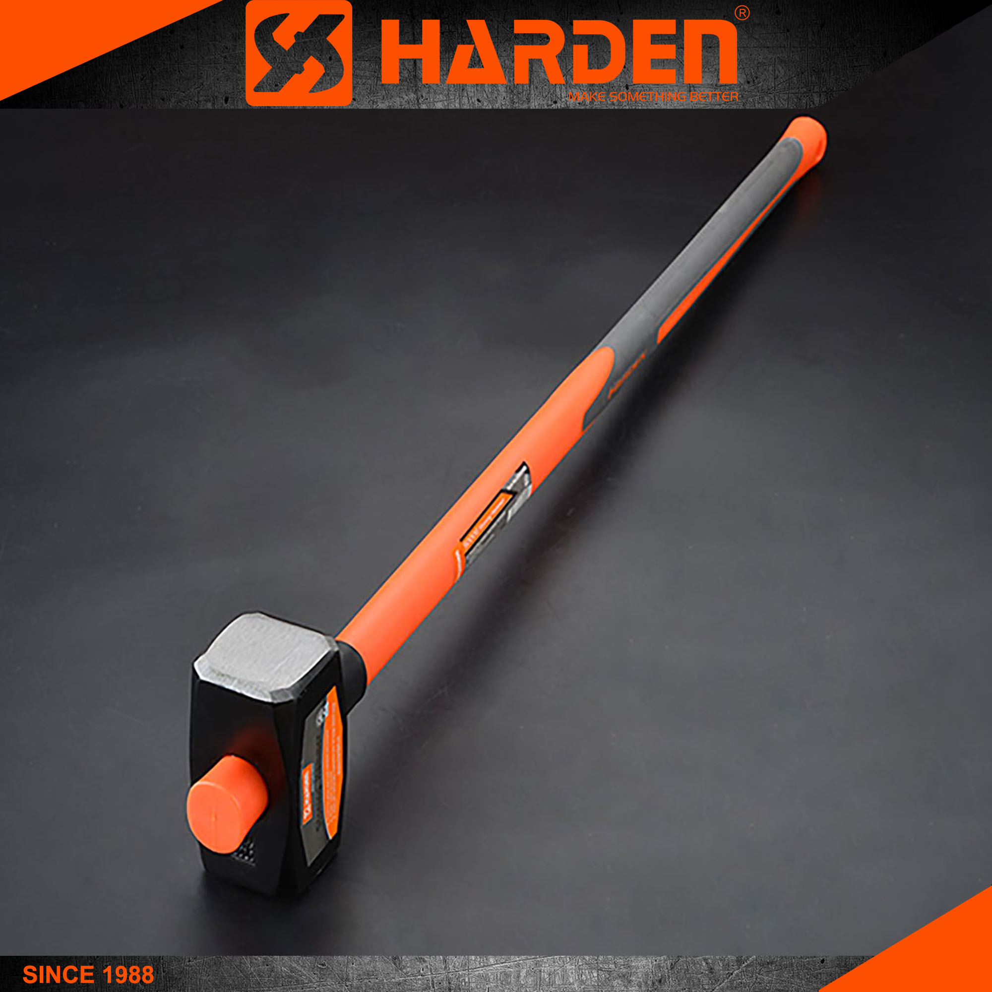 Harden 3kg - 5kg Stoning Hammer Fiberglass Handle Forged fine grain ...