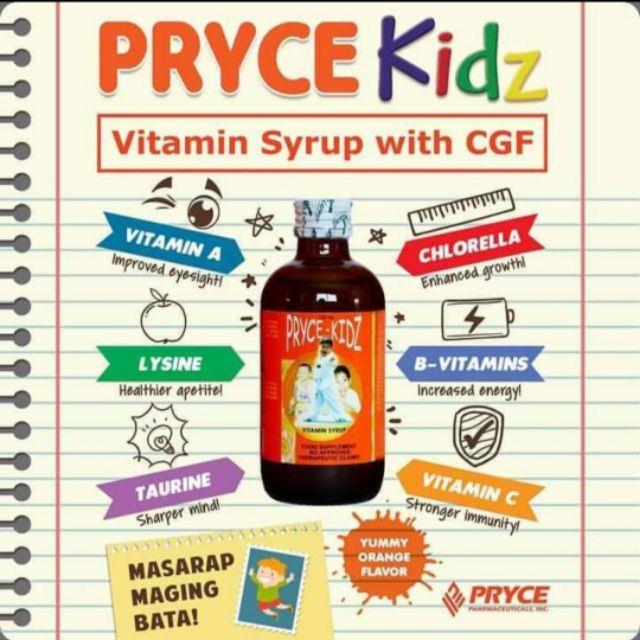 PRYCE KIDZ 250ml Vitamin Syrup for Kids 1-12 yrs Old (Generic for ...