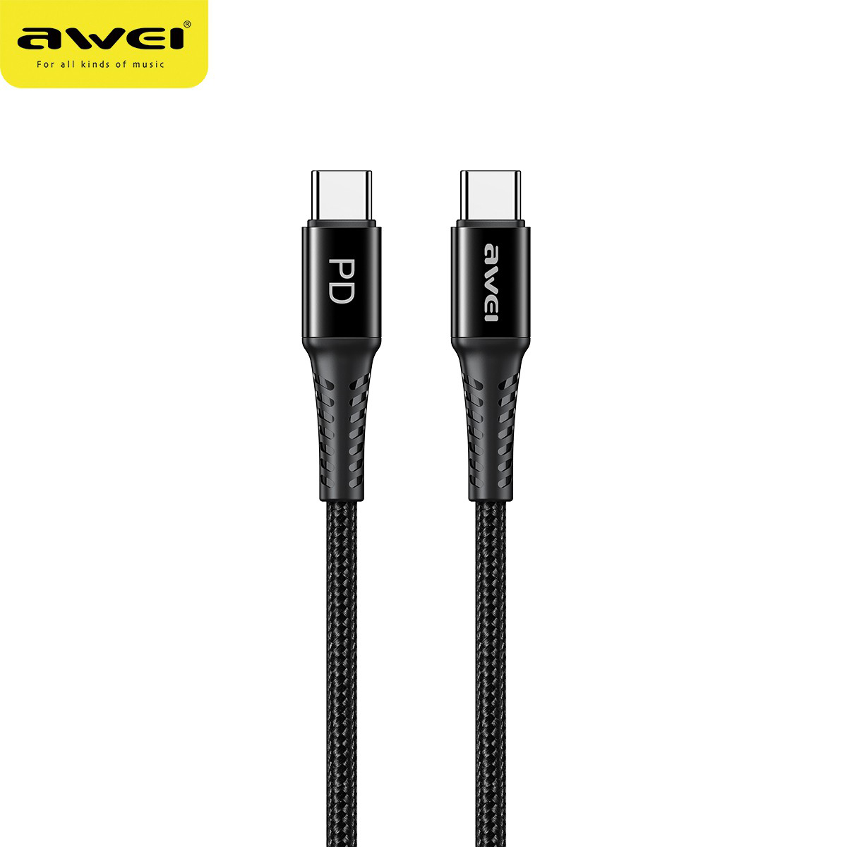 Awei Original Super Fast Charging Type-C Cables PD 60W Type C Cable ...