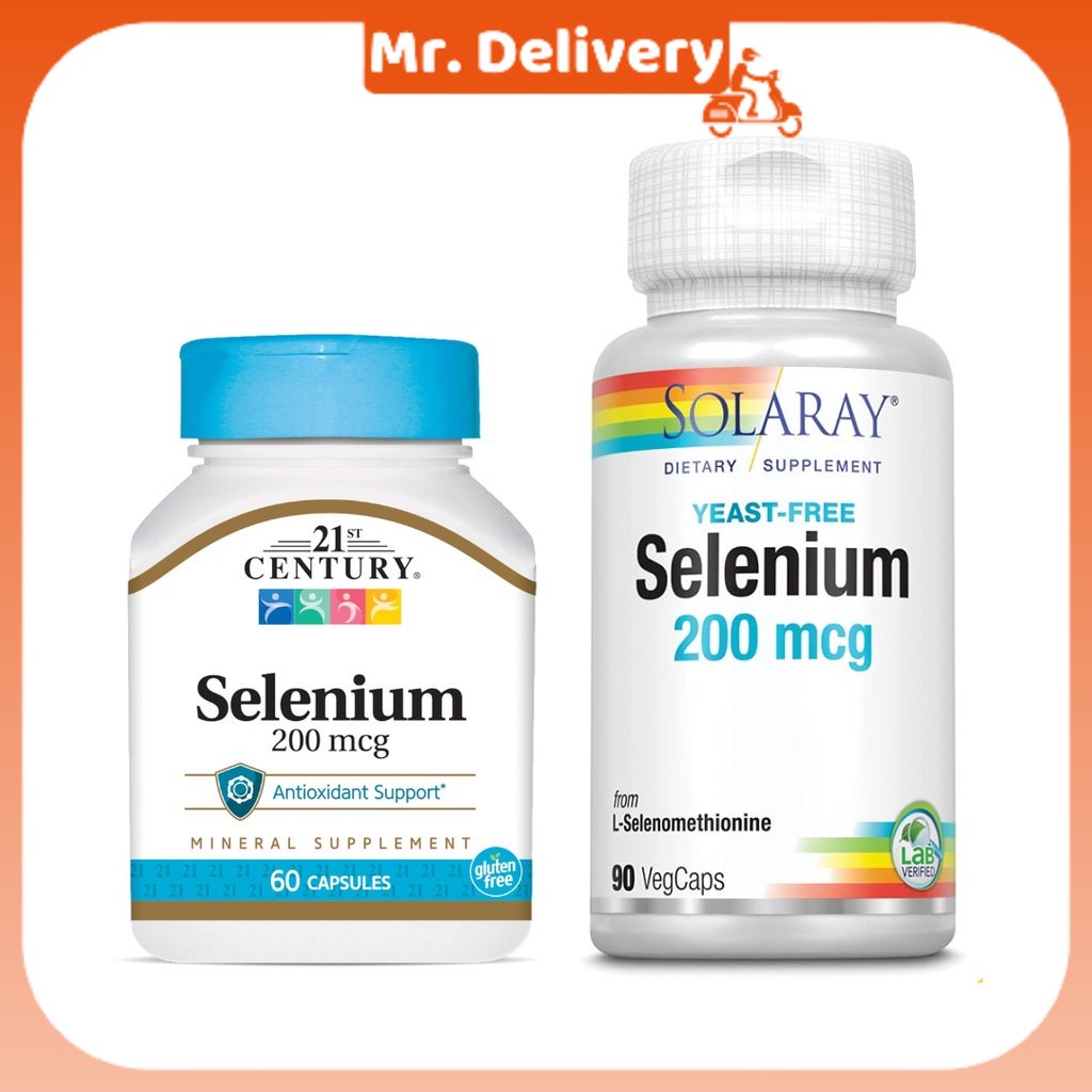 Mr Delivery | 21st Century Solaray Selenium, 200 mcg, 60 Capsules ...