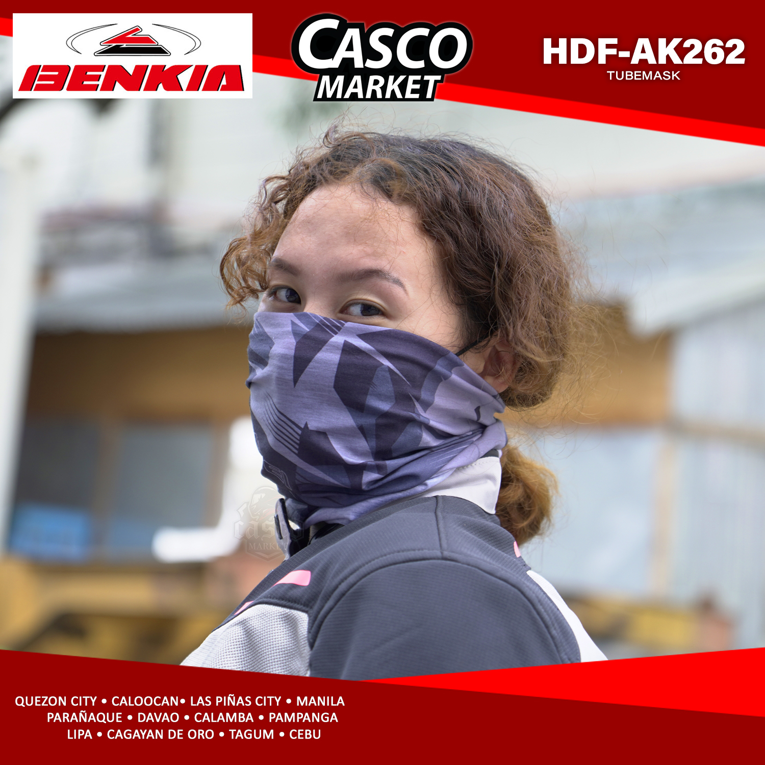 BENKIA HDF-AK262 MOTORCYCLE RIDING TUBE MASK | Lazada PH