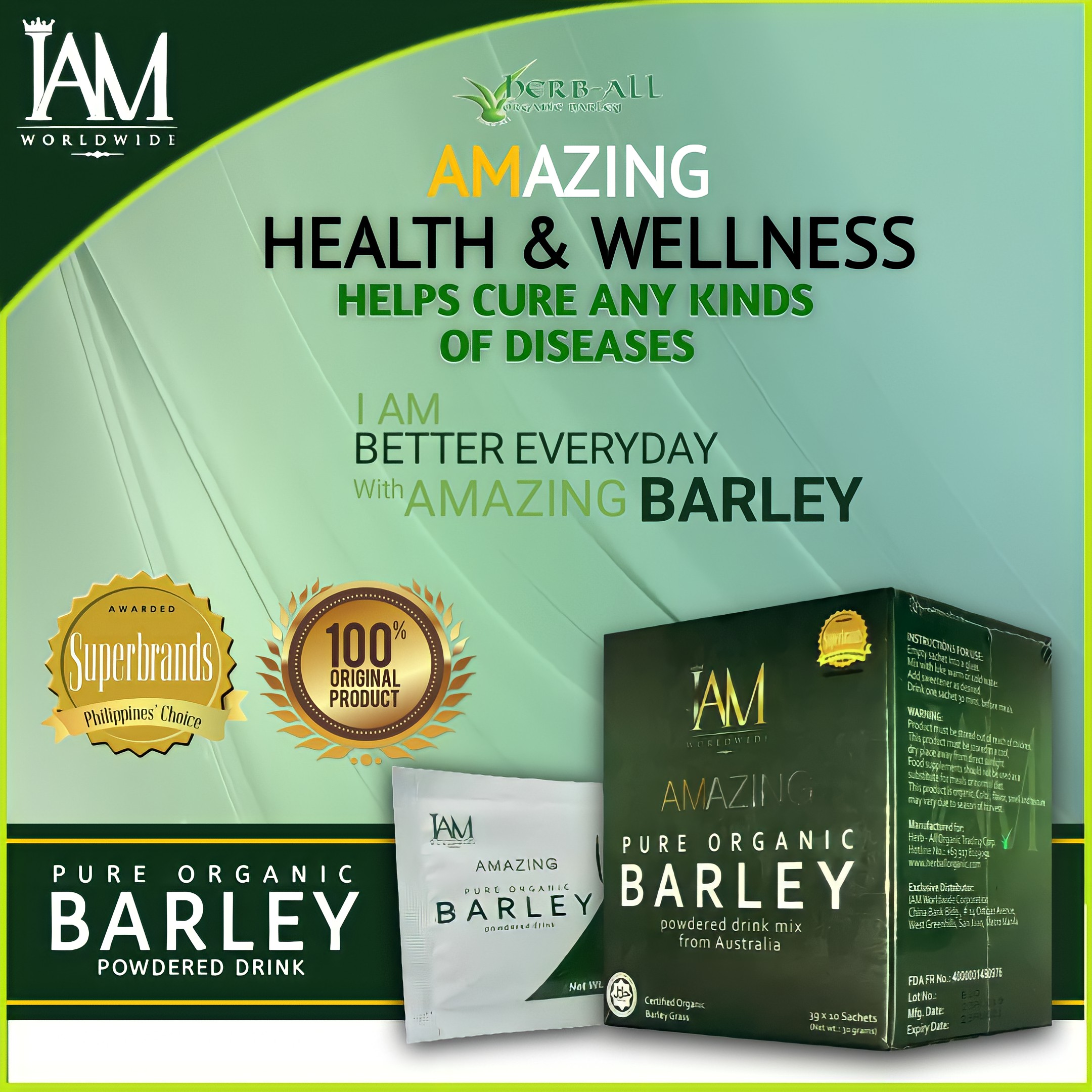 IAM Worldwide Amazing Pure Organic Barley From Australia Original IAM Worldwide Amazing Pure Organic Barley From Australia Original