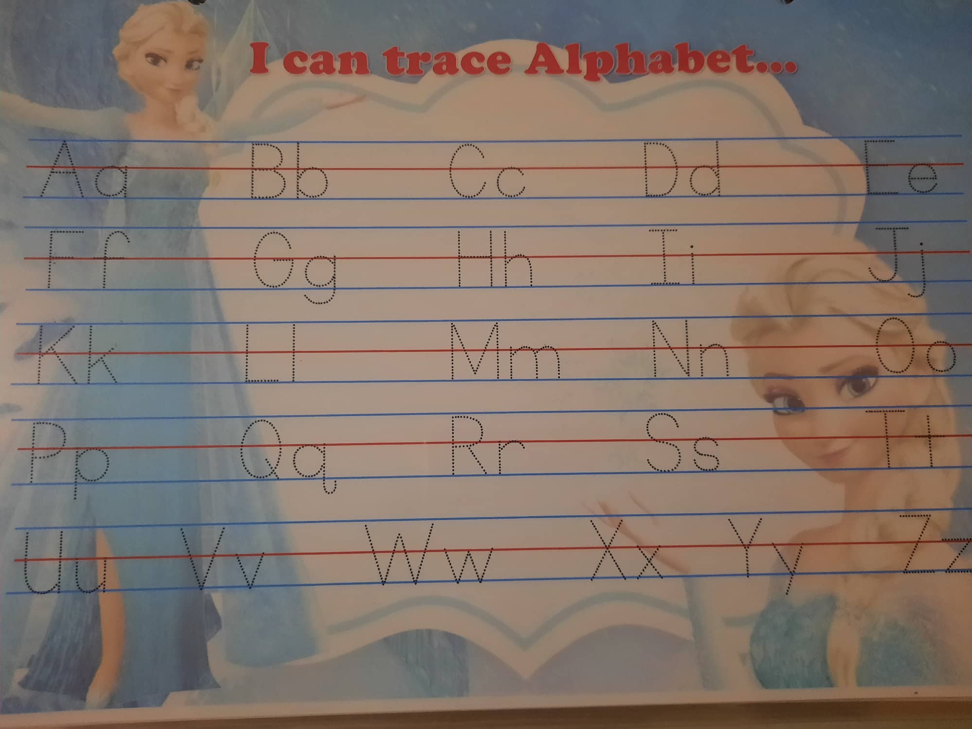 Laminated Tracing Cursive Alphabet, Personalize Names, Tracing Pad with ...