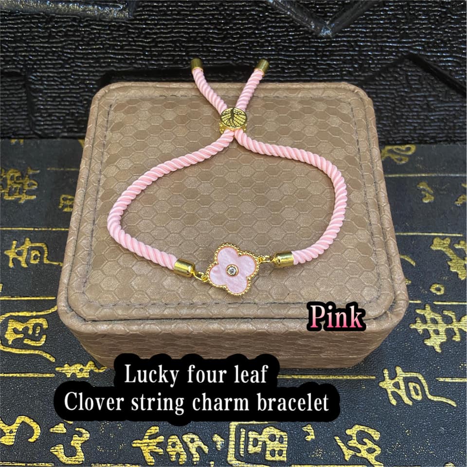 lucky four leaf clover string charm bracelet | Lazada PH
