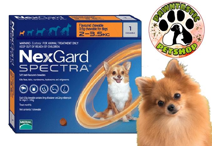 NexGard Spectra Chewable for Dogs 2-3.5kg [ONE TABLET ONLY w/ Free ...