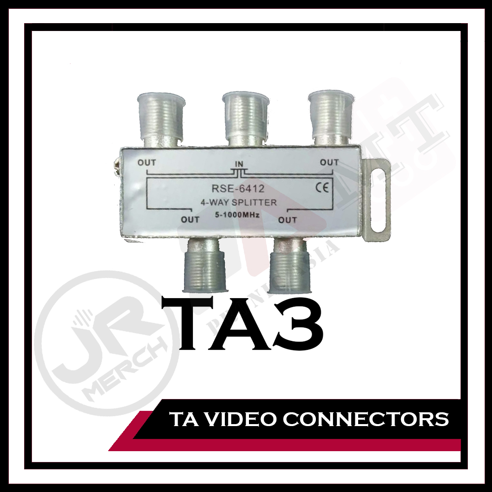 TV CONNECTOR SPLITTER 4 WAY Heavy Duty (TA3) | Lazada PH