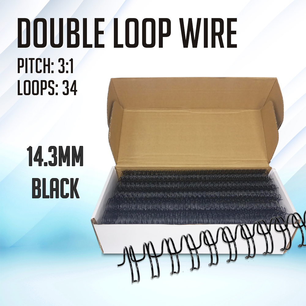 【ePrinthings Ph】Double Loop Wire Metal Ring Binder (100pcs) 3:1 Pitch ...