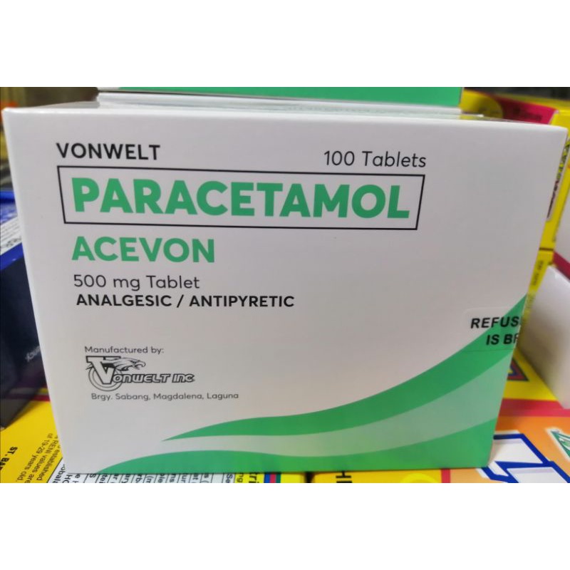 ^BGPARA. CETAMOL Acevon 500mg tablet | Lazada PH