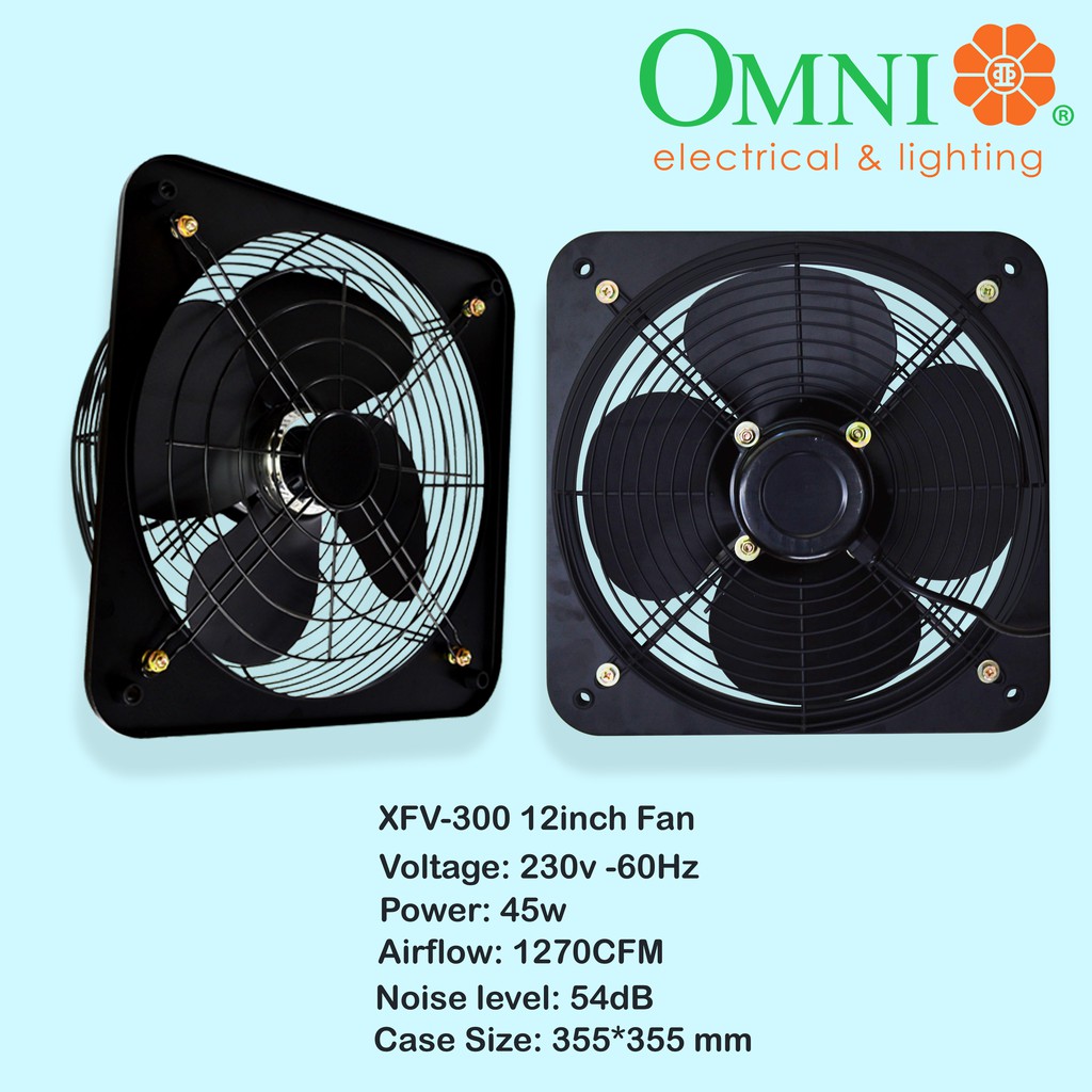【factory outlet】 Omni Industrial Exhaust Fan 12, 14, 16 -XFV300, XFV350 ...
