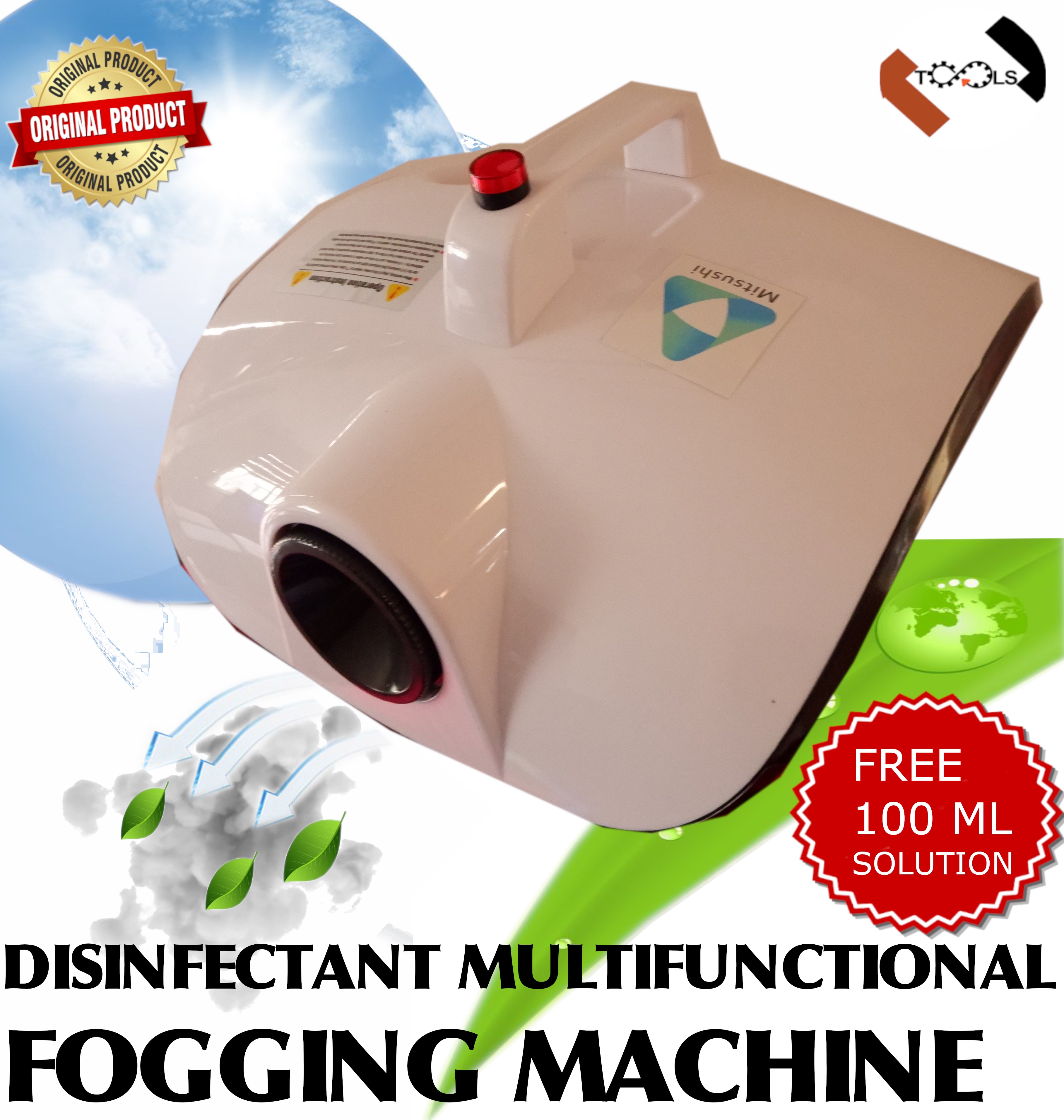 Disinfectant Fogging Machine for Homes, Offices, Cars, Rooms *TOOLTECH ...
