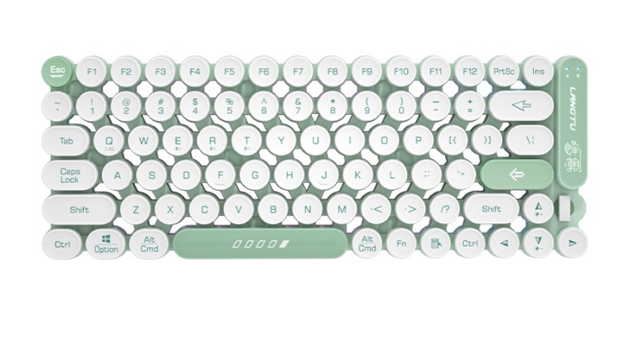 Langtu Og102 Membrane Slient Keyboard Honeycomb Hollow Keyboard 2 4g Wireless Bluetooth Keyboard