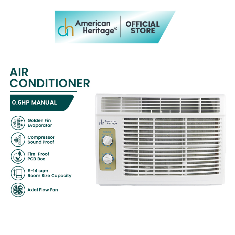 American Heritage 0.6hp Window Type Air Conditioner Manual (Non ...
